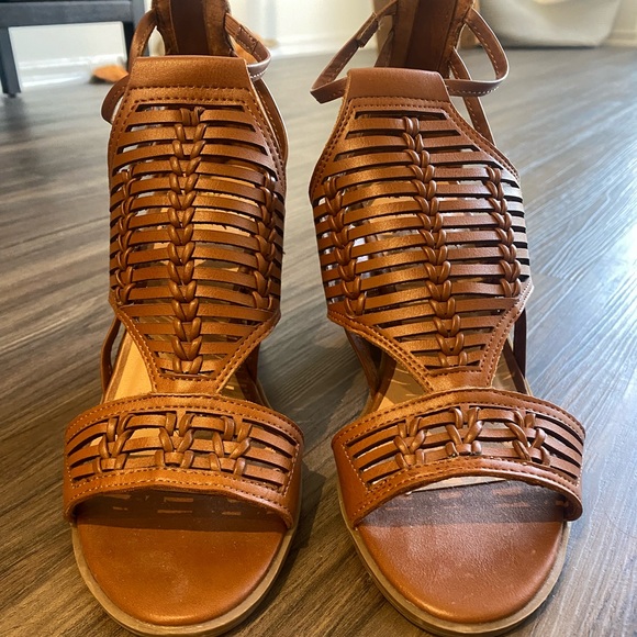 Target | Shoes | Target Tan Summer Heels | Poshmark